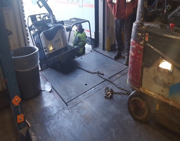 Safety Alert: Safety Equipment Falling Off Dockplate