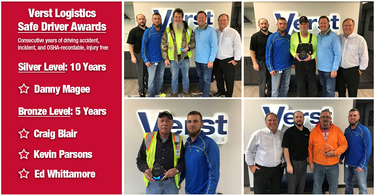Verst Logistics Recognizes Drivers With Safety Recognition Program
